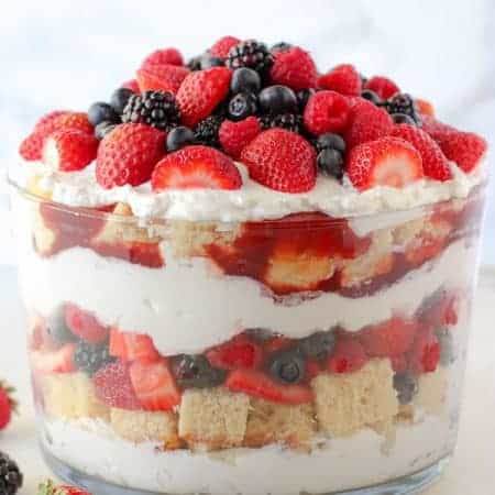Berry Trifle - Celebrating Sweets