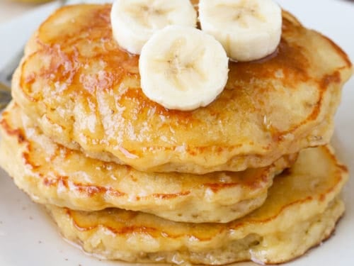 Brown Sugar Banana Pancakes