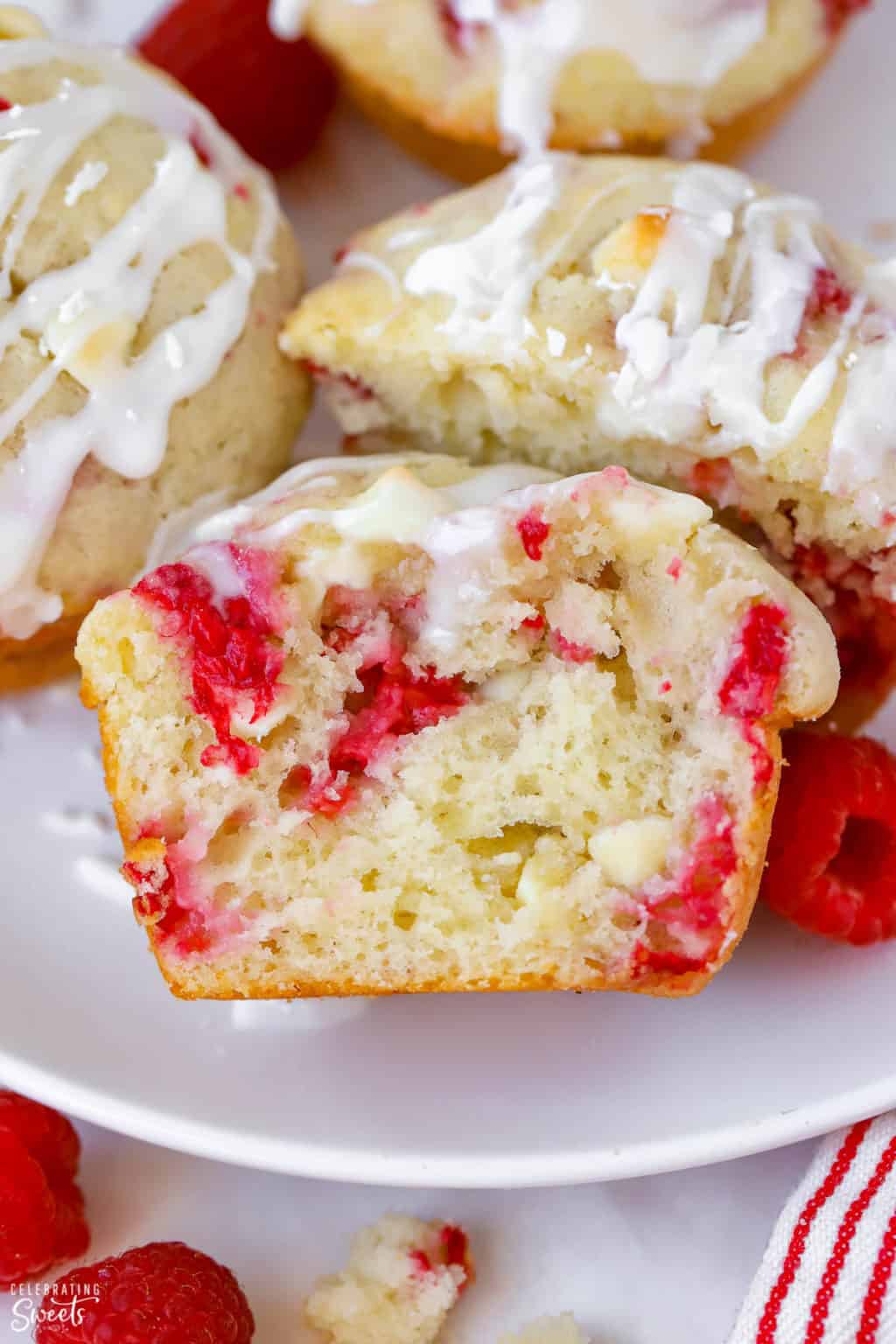 Raspberry Muffins (Quick & Easy) - Celebrating Sweets