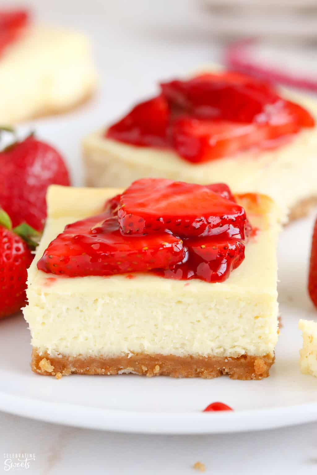 Cheesecake Bars - Celebrating Sweets