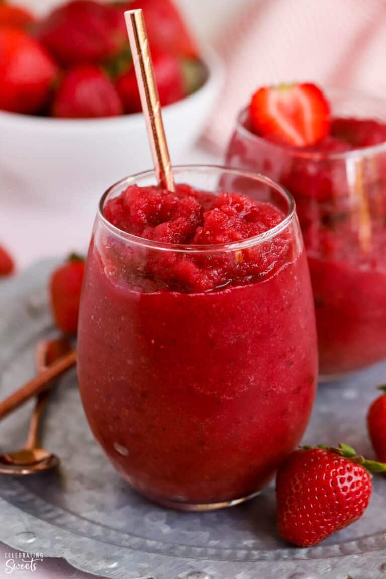 Frosé (easy frozen rosé slushies) - Celebrating Sweets