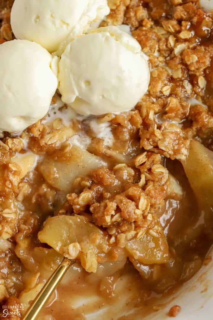 Apple Pear Crisp - Celebrating Sweets