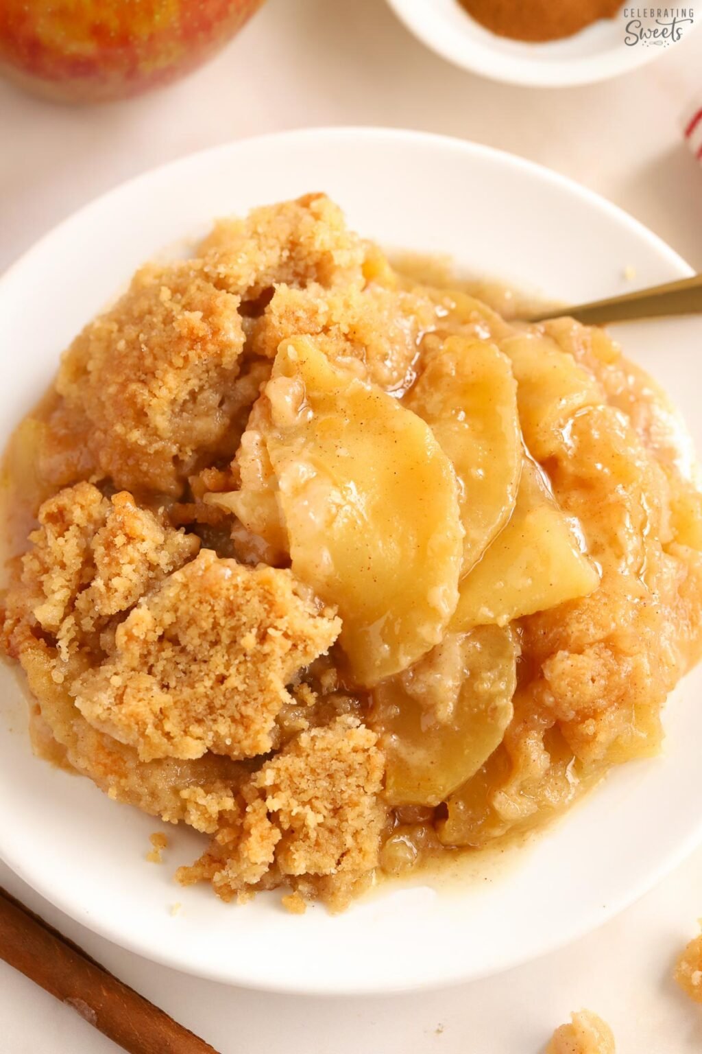 Apple Crumble Recipe (No Oats) - Celebrating Sweets