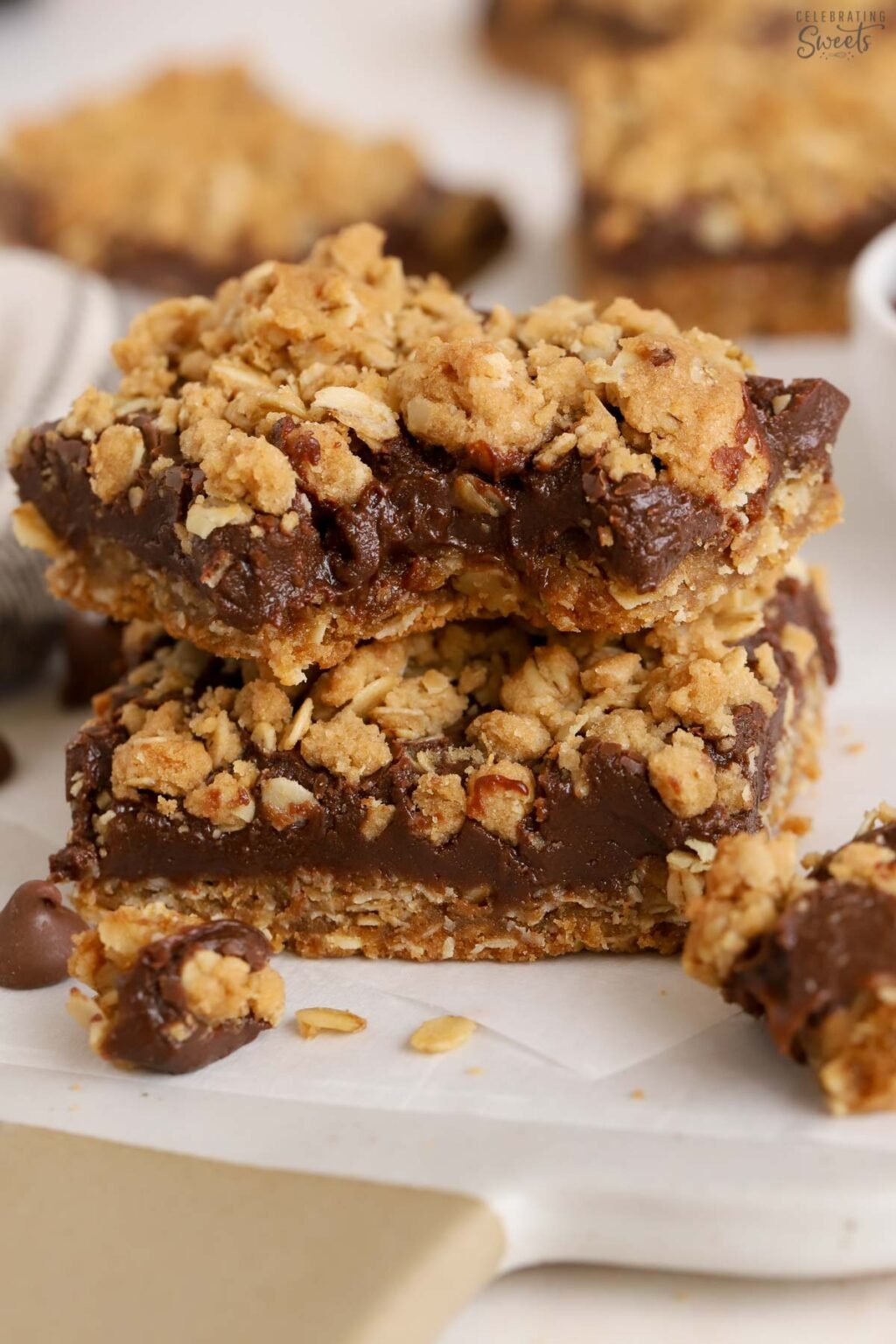 Oatmeal Fudge Bars (Quick & Easy) - Celebrating Sweets