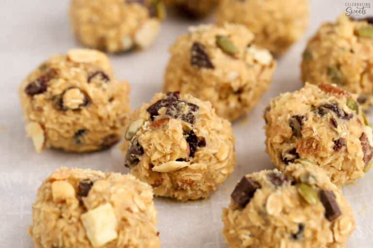 Trail Mix Cookies {Loaded with Mix-Ins} - Celebrating Sweets