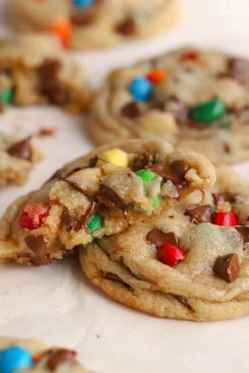 Chewy M&M Cookies - Celebrating Sweets