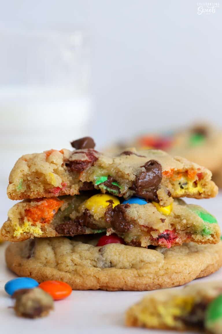 Chewy M&M Cookies - Celebrating Sweets