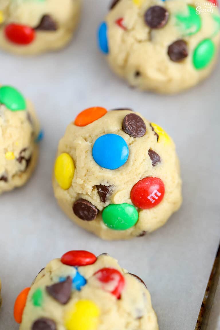 Chewy M&M Cookies - Celebrating Sweets