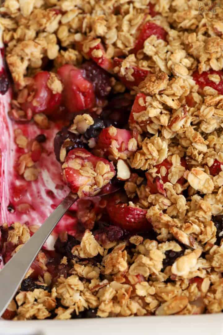 Berry Breakfast Crisp - Celebrating Sweets