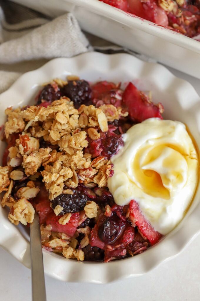 Berry Breakfast Crisp - Celebrating Sweets