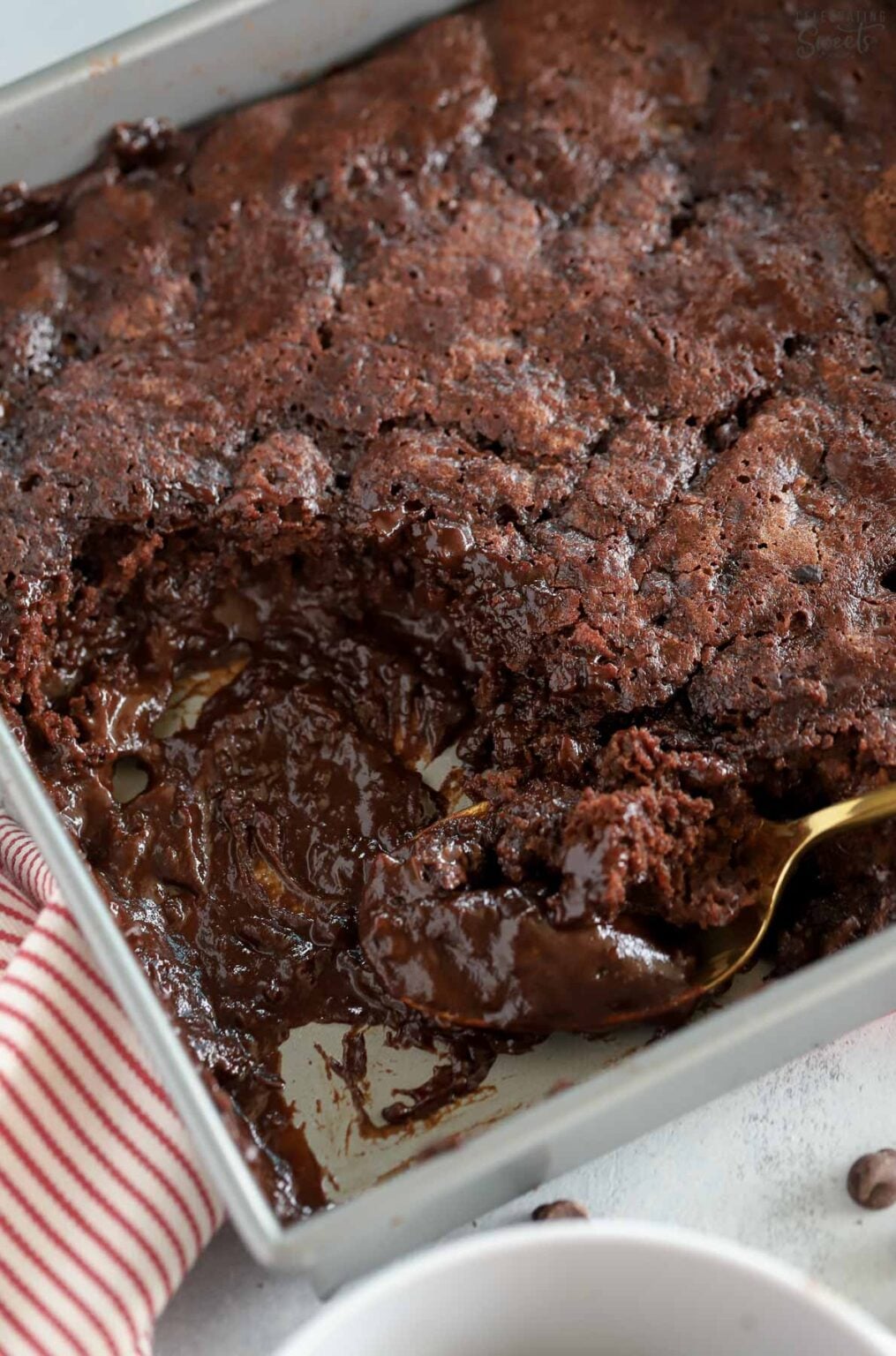 Fudgy Chocolate Pudding Cake - Celebrating Sweets