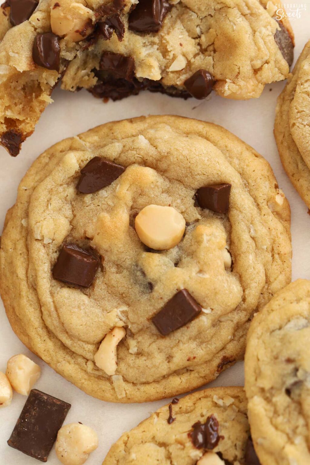 Coconut Chocolate Chip Cookies - Celebrating Sweets