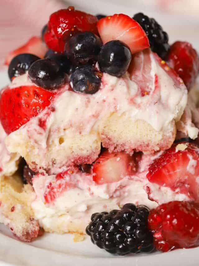 Berry Tiramisu (No-Bake) - Celebrating Sweets