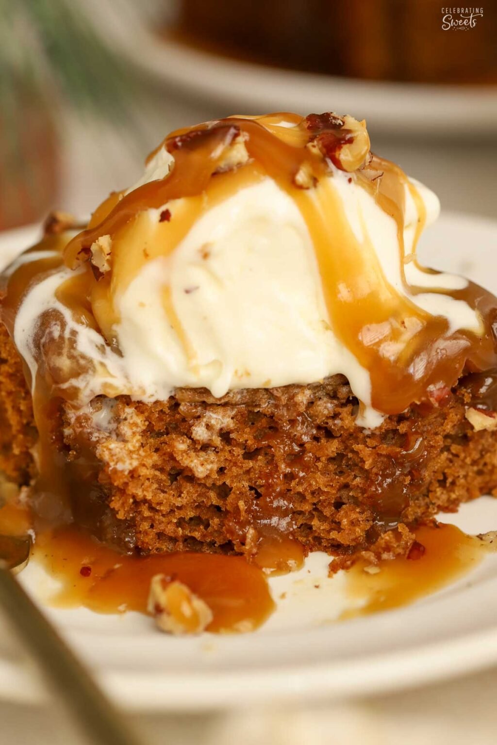 Sticky Toffee Gingerbread - Celebrating Sweets