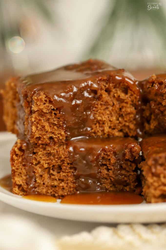 Sticky Toffee Gingerbread - Celebrating Sweets